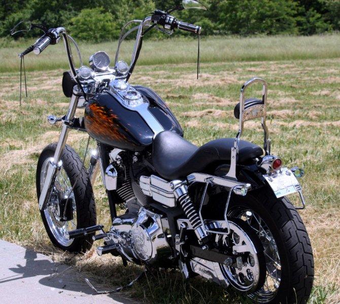 2001 Harley FXD 18 degree with 8" over stock tubes